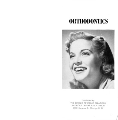 "Orthodontics (1945)" by American Dental Association. Bureau of Public ...